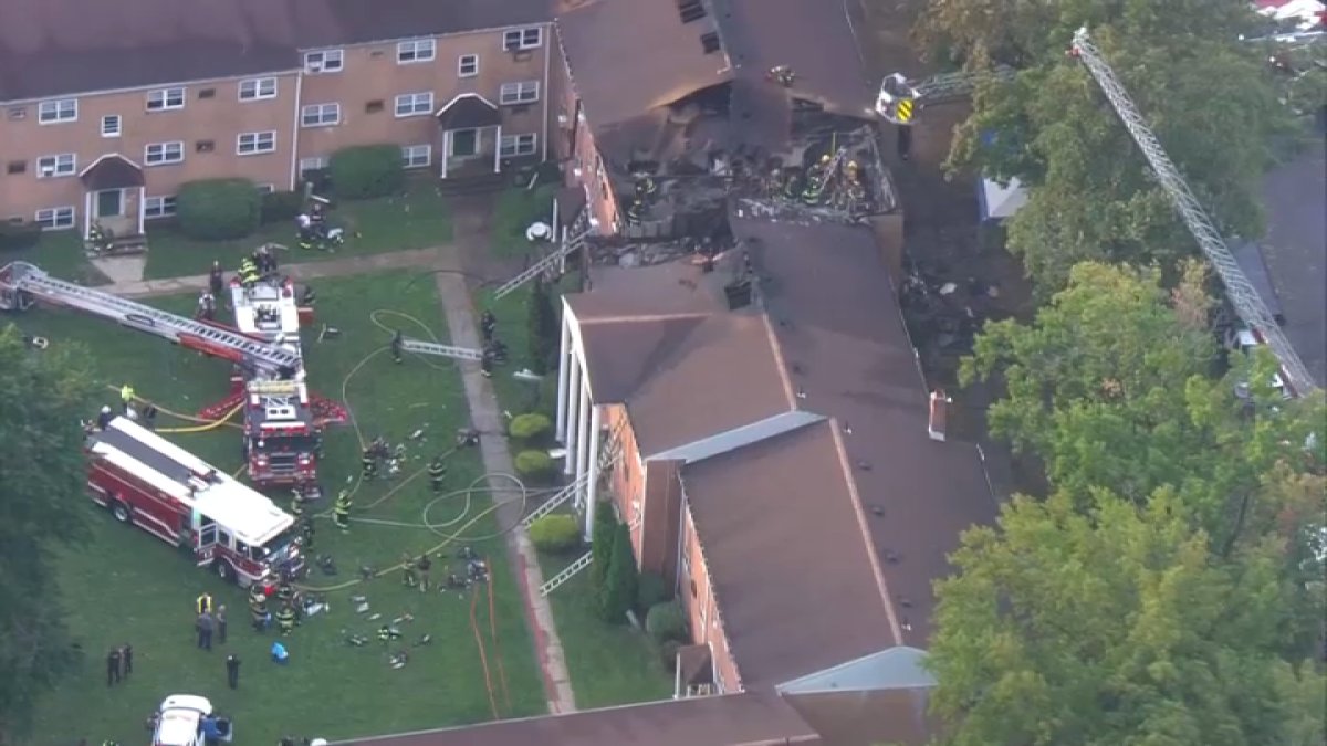 Crews battle massive fire at apartment complex in Bucks County – NBC10 ...