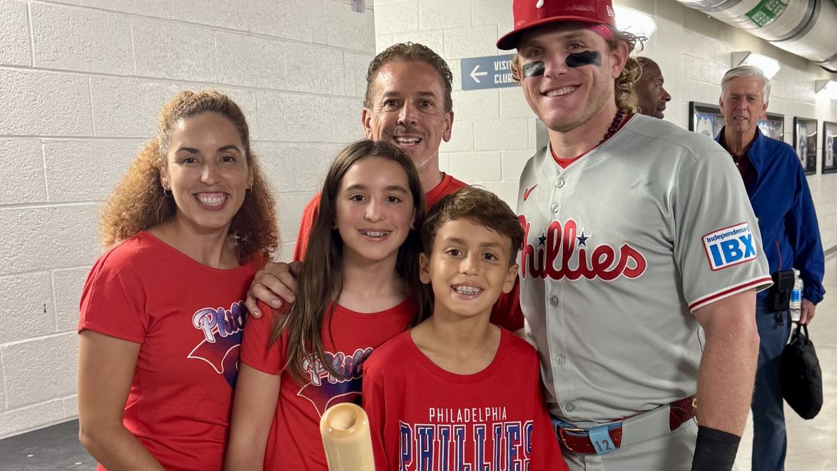 Phillies fan meets Harrison Bader after viral home run ball dispute ...