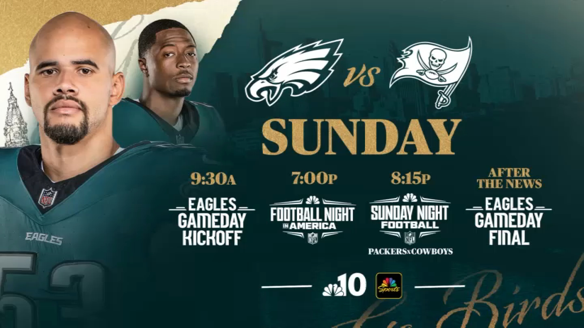 Eagles vs. Buccaneers: How to watch pregame, postgame coverage – NBC10 Philadelphia