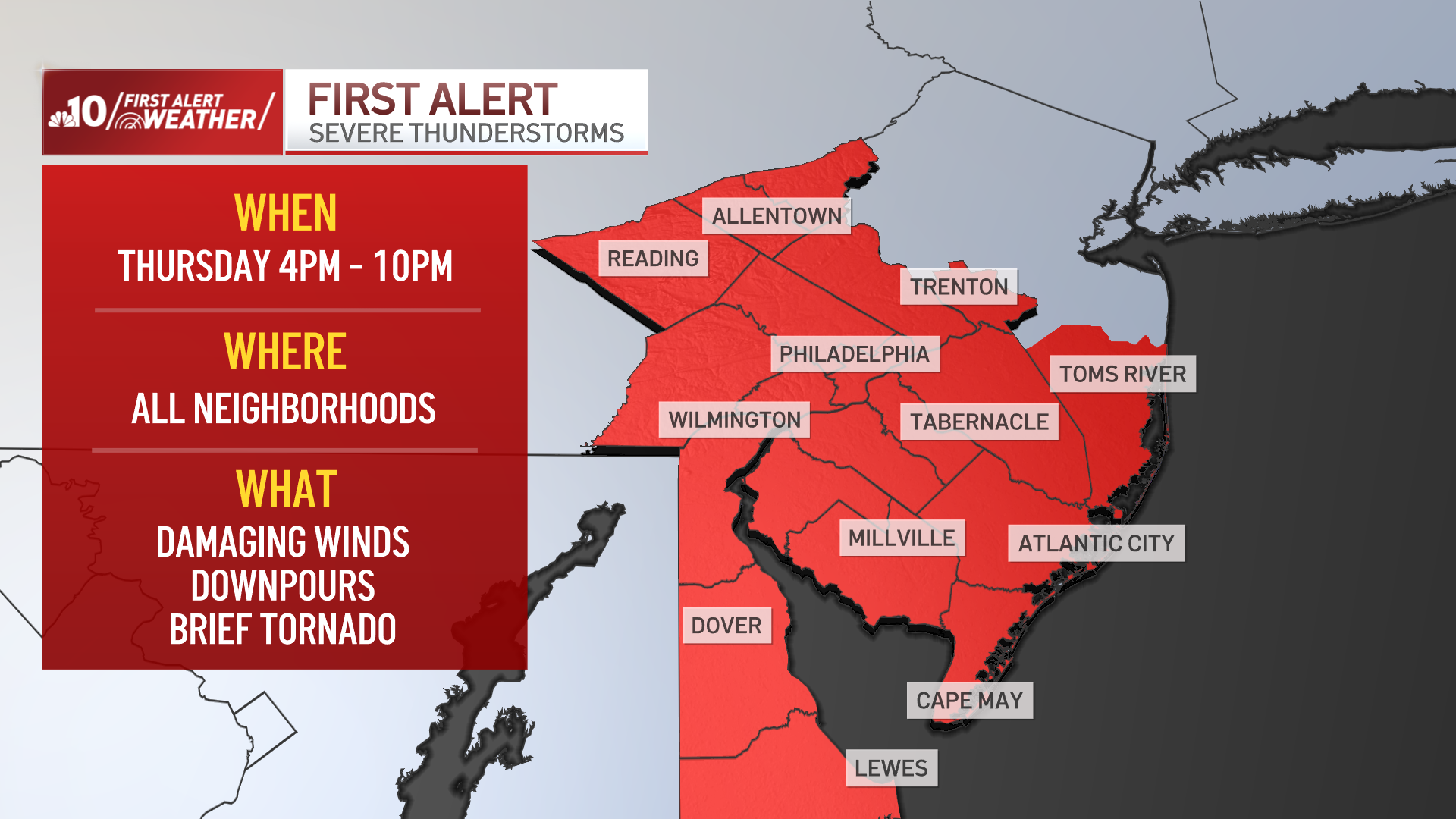 Severe weather bringing chances for downpours, tornados Thursday ...