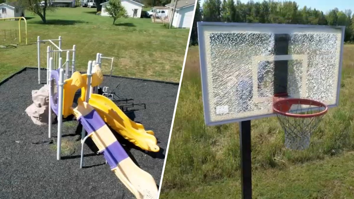 Neighbors disappointed after vandals ruin new playground in Del ...