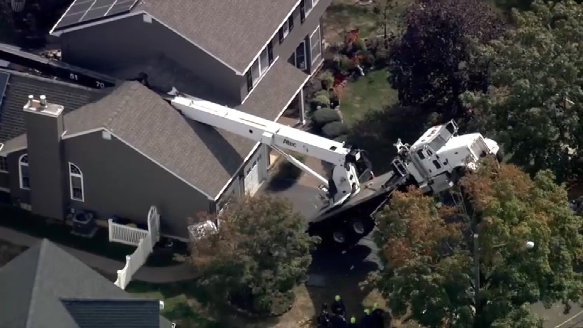 Crane Crashes 1 Injured After Large Crane Collapses, Falls Onto