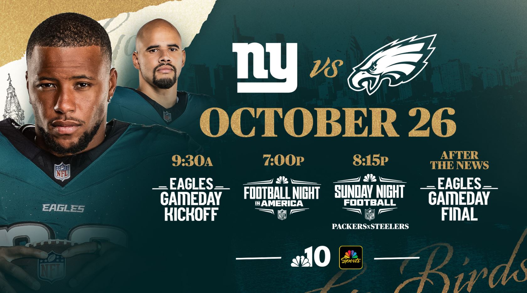 Eagles vs. Giants: How to watch pregame, postgame coverage – NBC10 ...