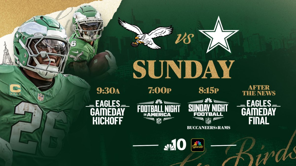 Eagles vs. Cowboys: How to watch pregame and postgame coverage – NBC10 ...