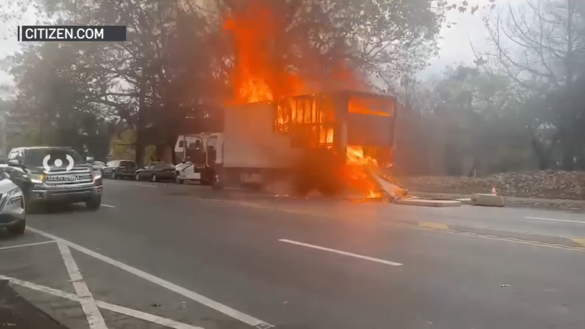 Box truck filled with furniture catches fire in Philadelphia – NBC10 ...