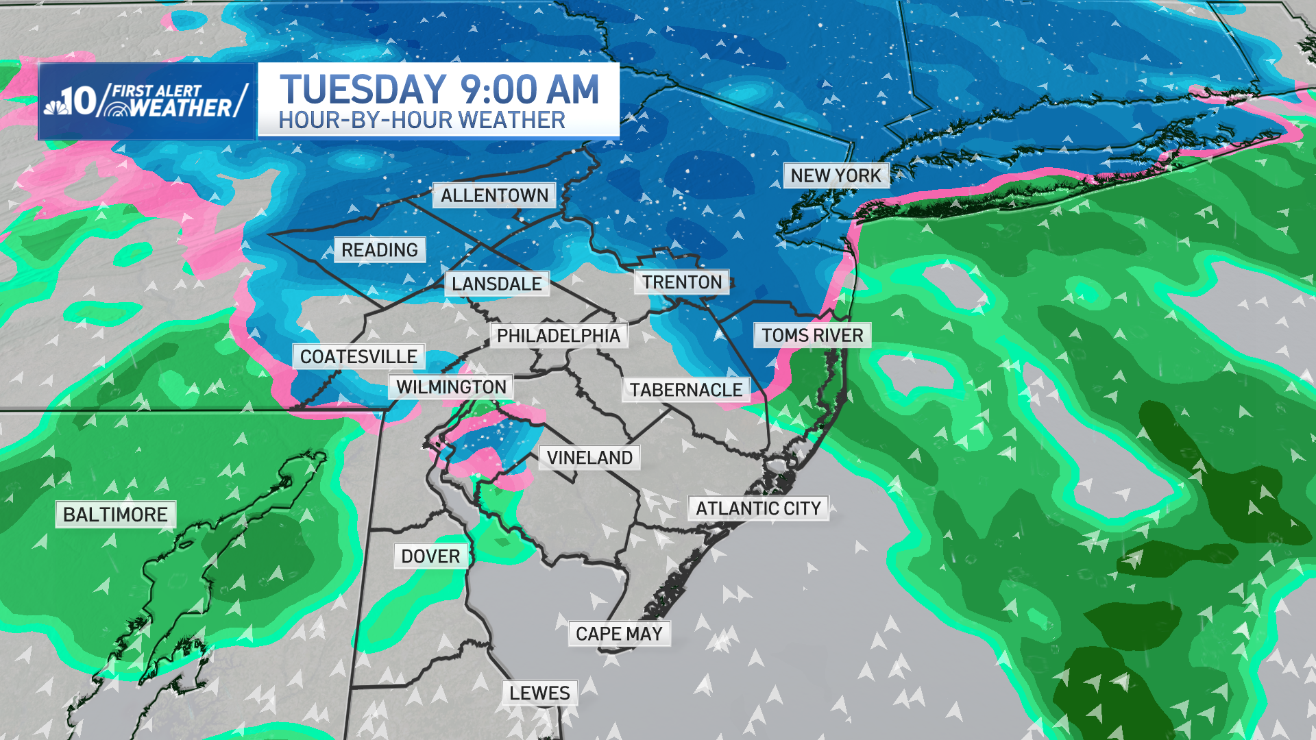 Wintry mix of snow, rain to fall in Philly region – NBC10 Philadelphia