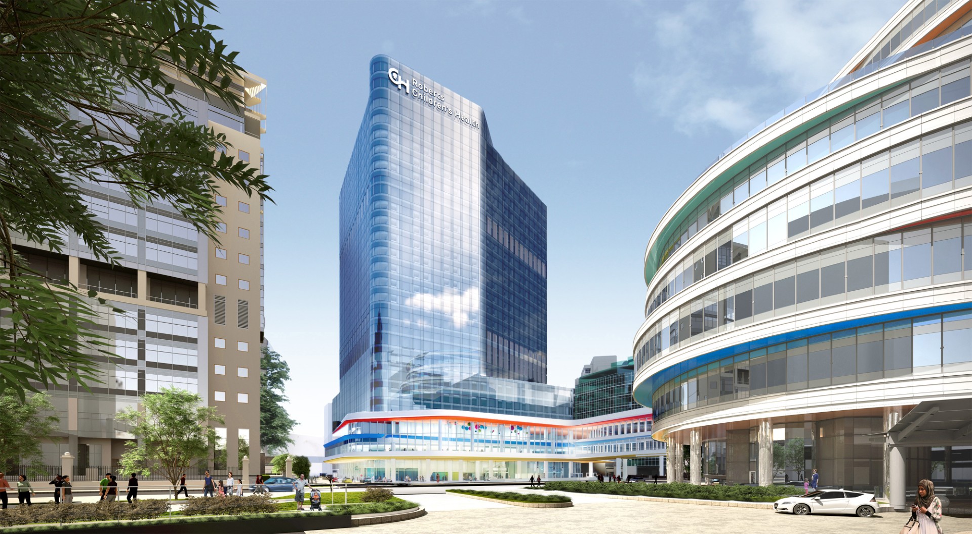 CHOP celebrates placing of final beam for Roberts Children’s Health ...