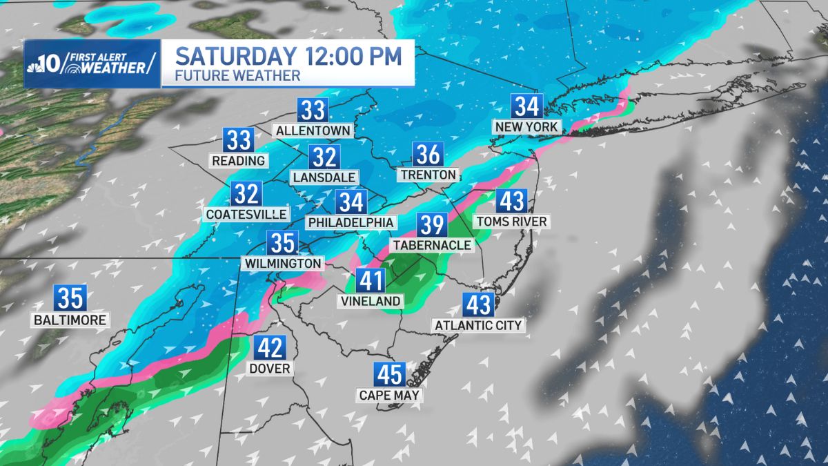 Light snow falls in Philly, Pennsylvania suburbs on Saturday – NBC10 ...
