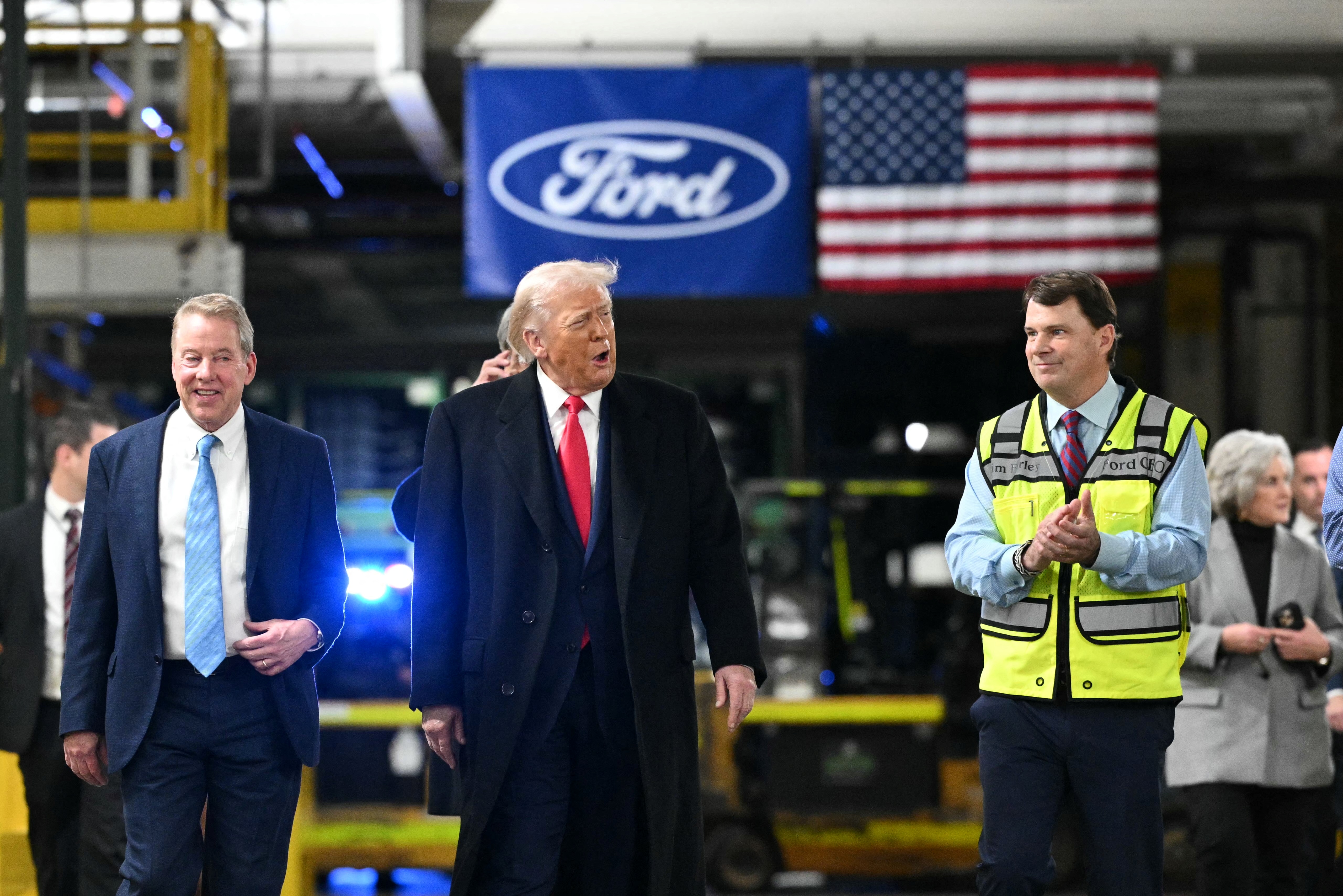 Trump visits Ford factory to promote manufacturing efforts – NBC10 ...