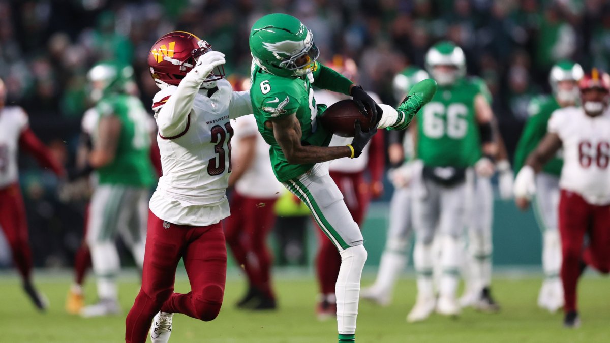 Why Eagles’ DeVonta Smith appreciated chance to hit a milestone – NBC10 ...