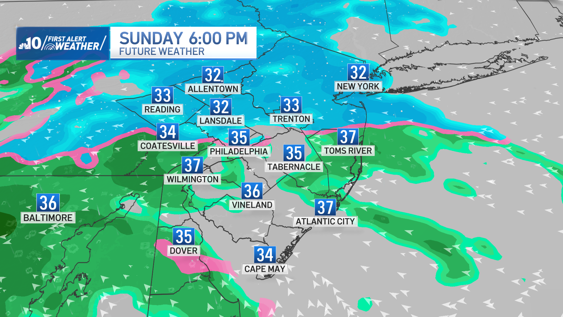 Mix of rain, light snow to fall in Philadelphia area on Sunday – NBC10 ...