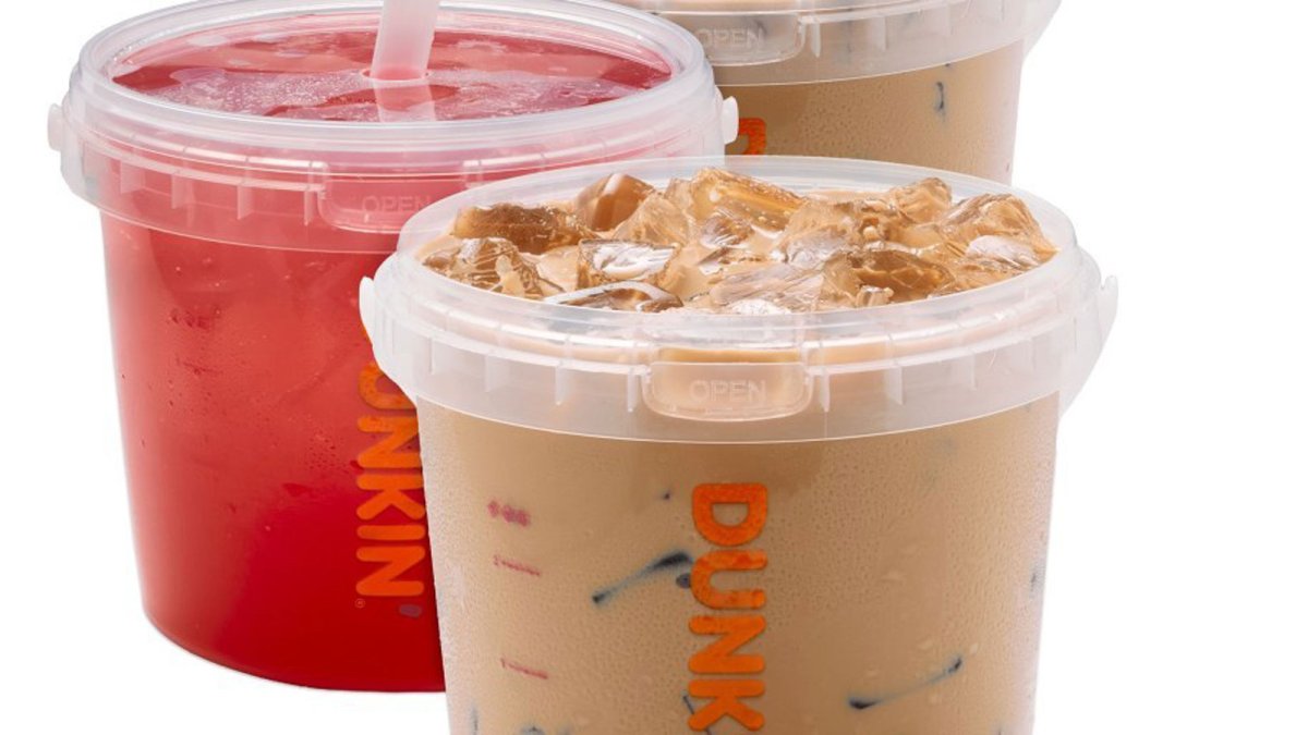 Dunkin’ testing 48-ounce drink bucket. Here’s where to find them ...