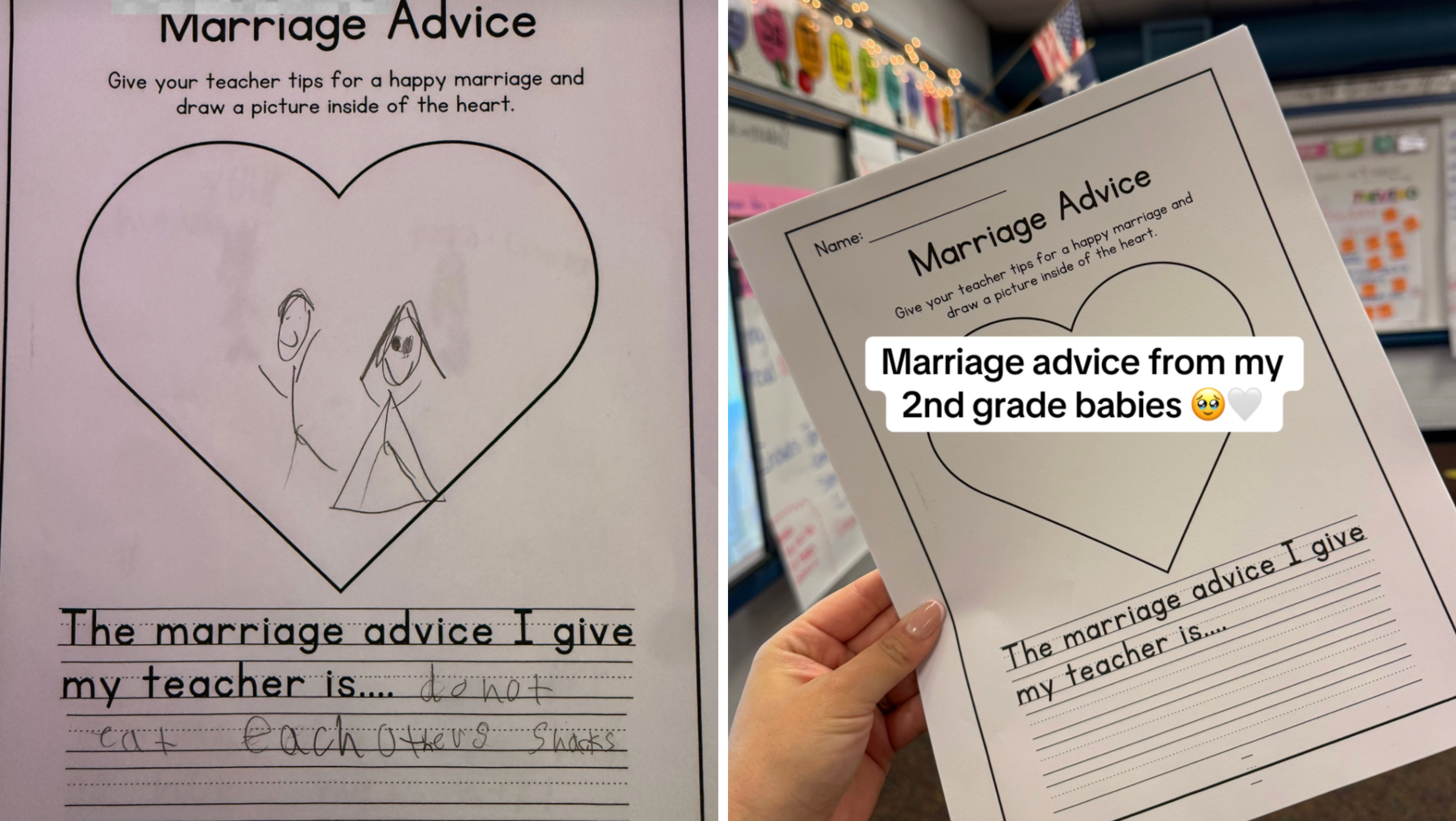 2nd graders adorable marriage advice for teacher goes viral – NBC10 ...