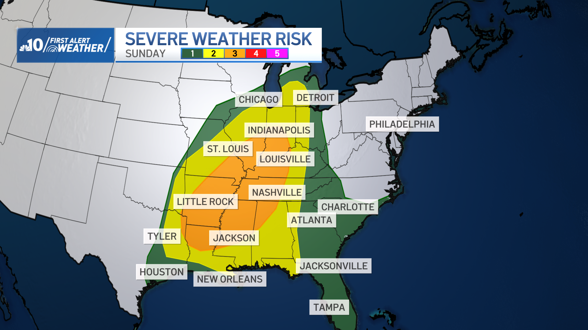 Severe storms threaten the Philadelphia region Monday – NBC10 Philadelphia