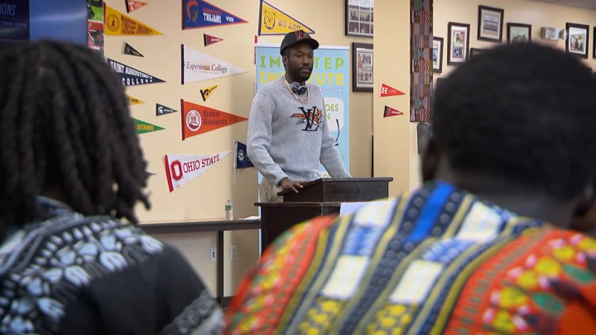 Meek Mill shares life lessons with Philly high school students – NBC10 ...