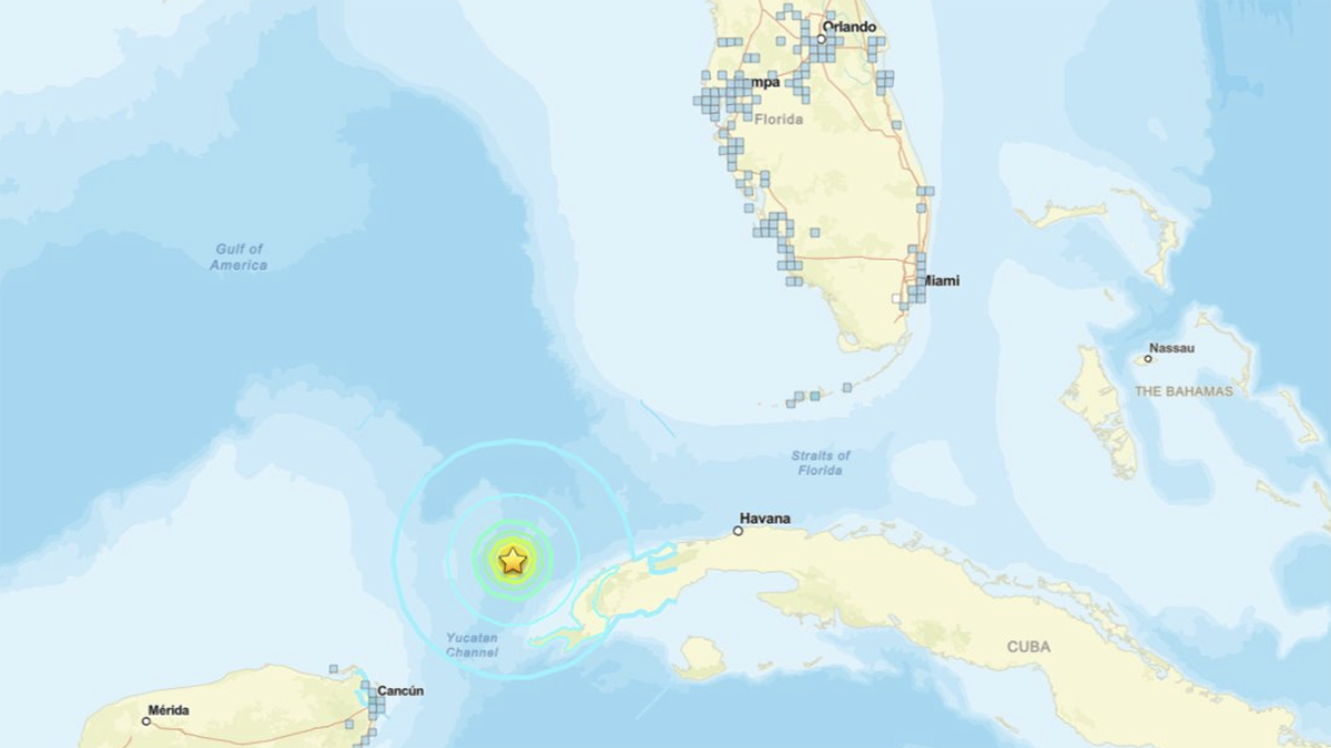 Strong earthquake off northwest Cuba felt in South Florida – NBC10 ...