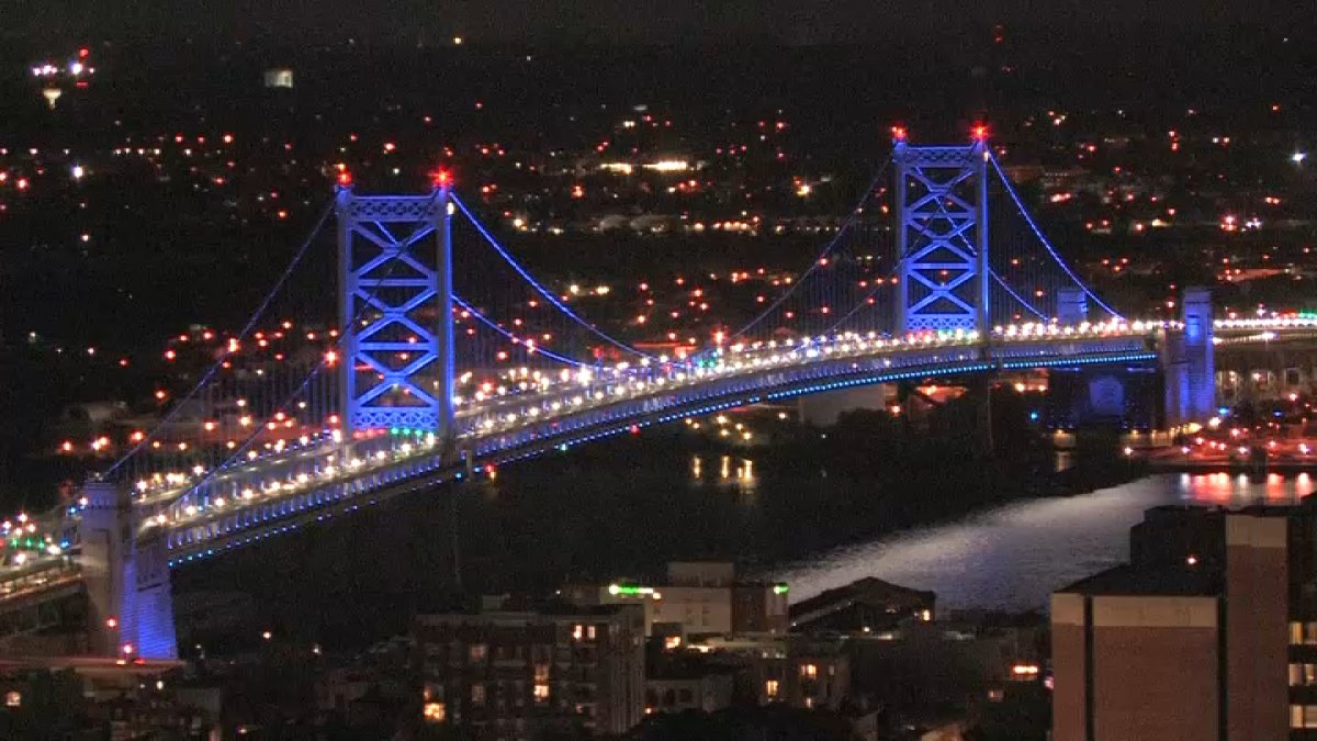 Ben Franklin Bridge lit up blue to honor NJ’s Xavier Taylor – NBC10 ...