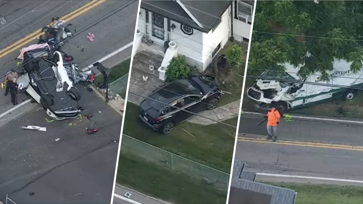 Car crashes into 3 other vehicles, goes airborne killing driver – NBC10 ...