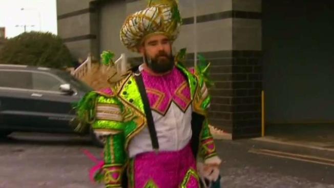 How Jason Kelce Ended Up in a Mummers Costume - NBC 10 Philadelphia